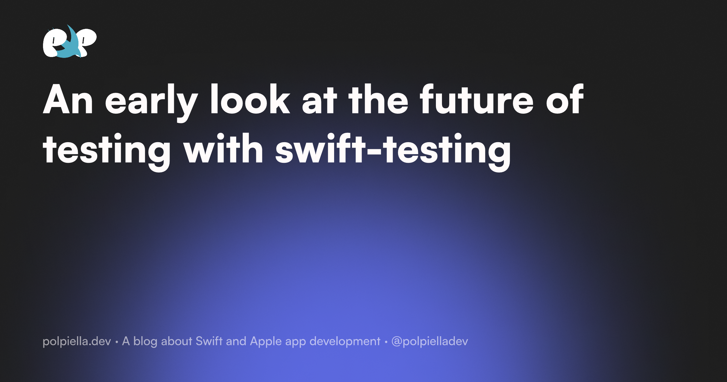An early look at the future of testing with swift-testing