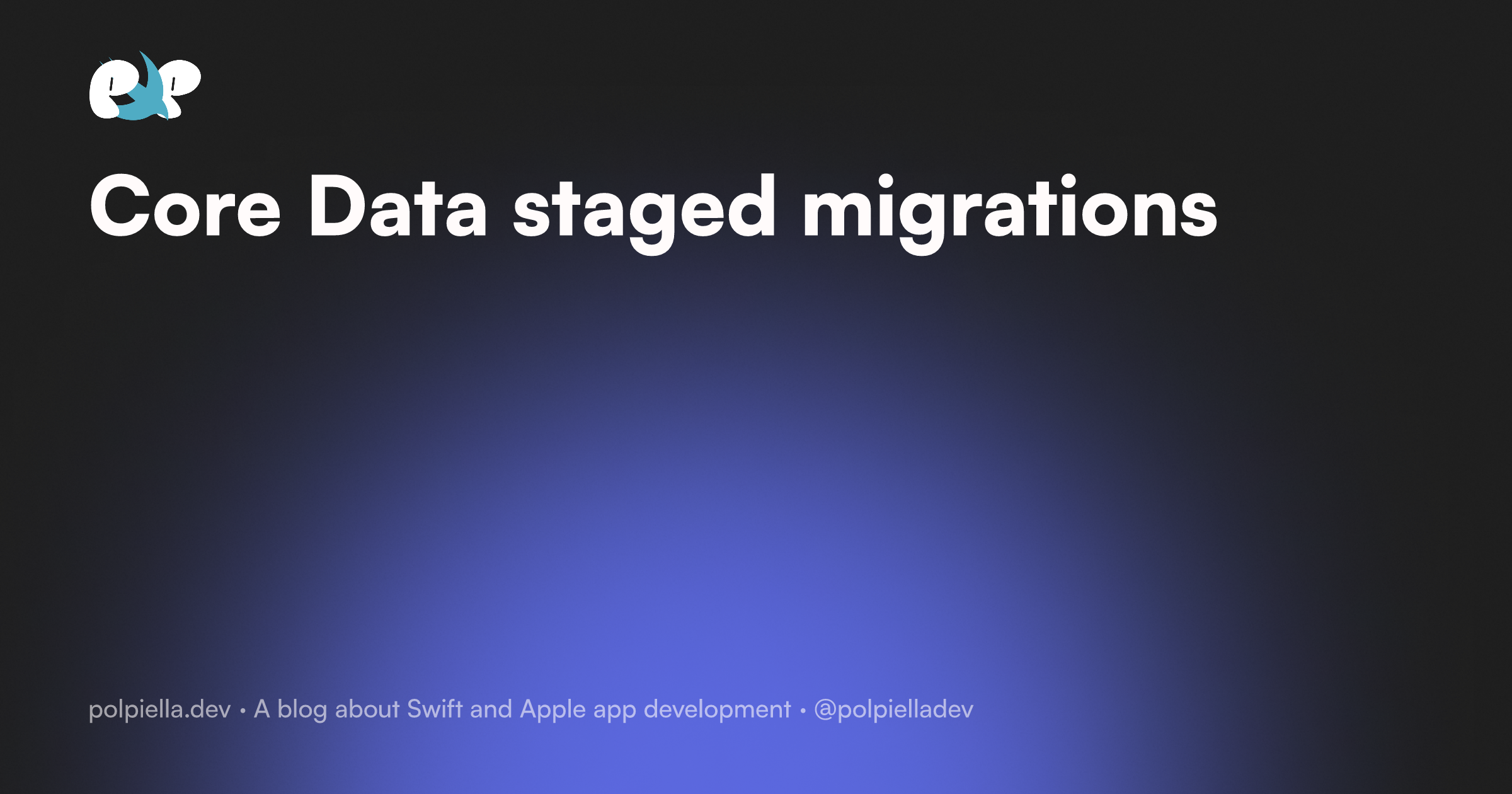 Core Data staged migrations