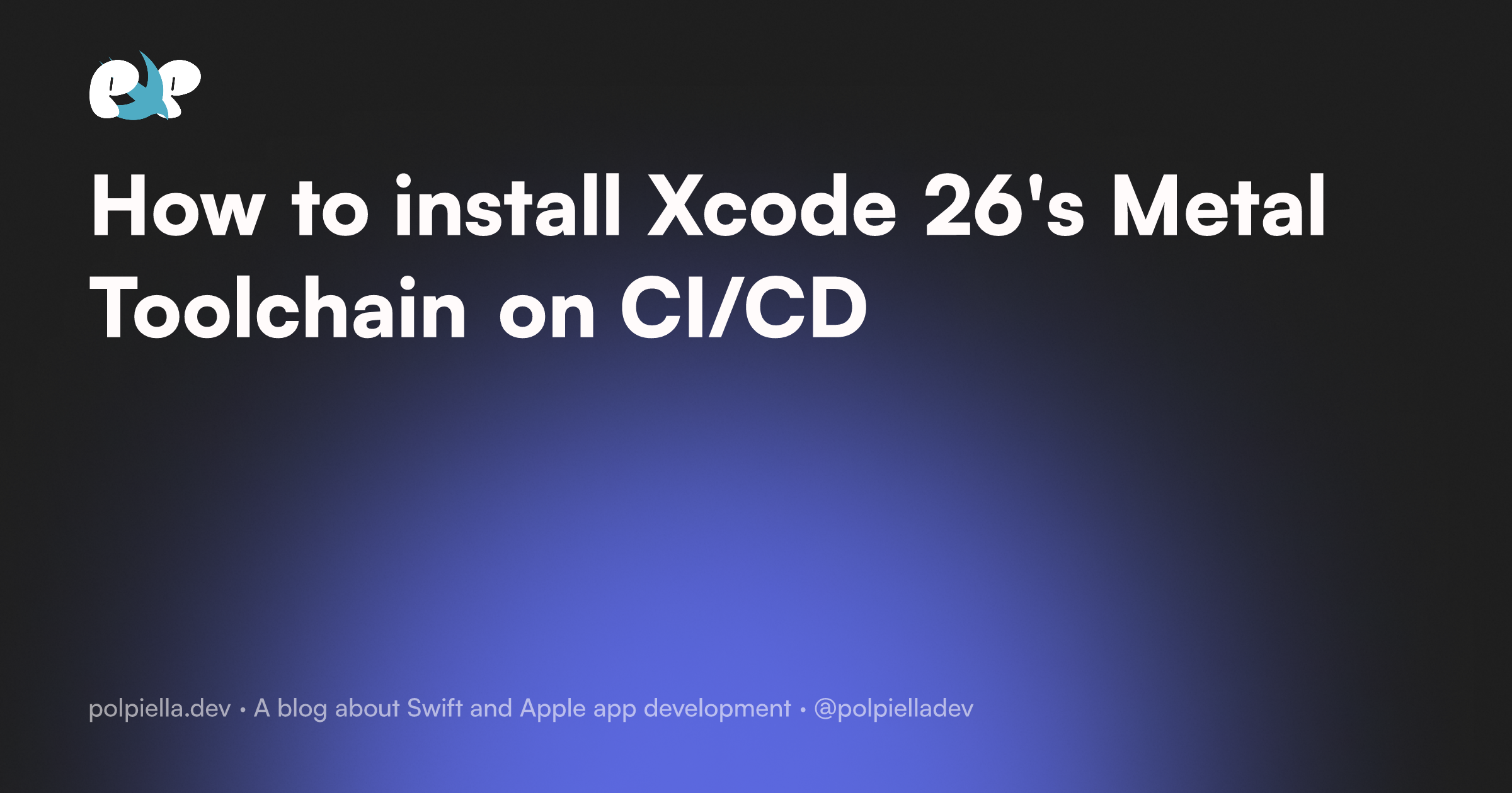 How to install Xcode 26's Metal Toolchain on CI/CD
